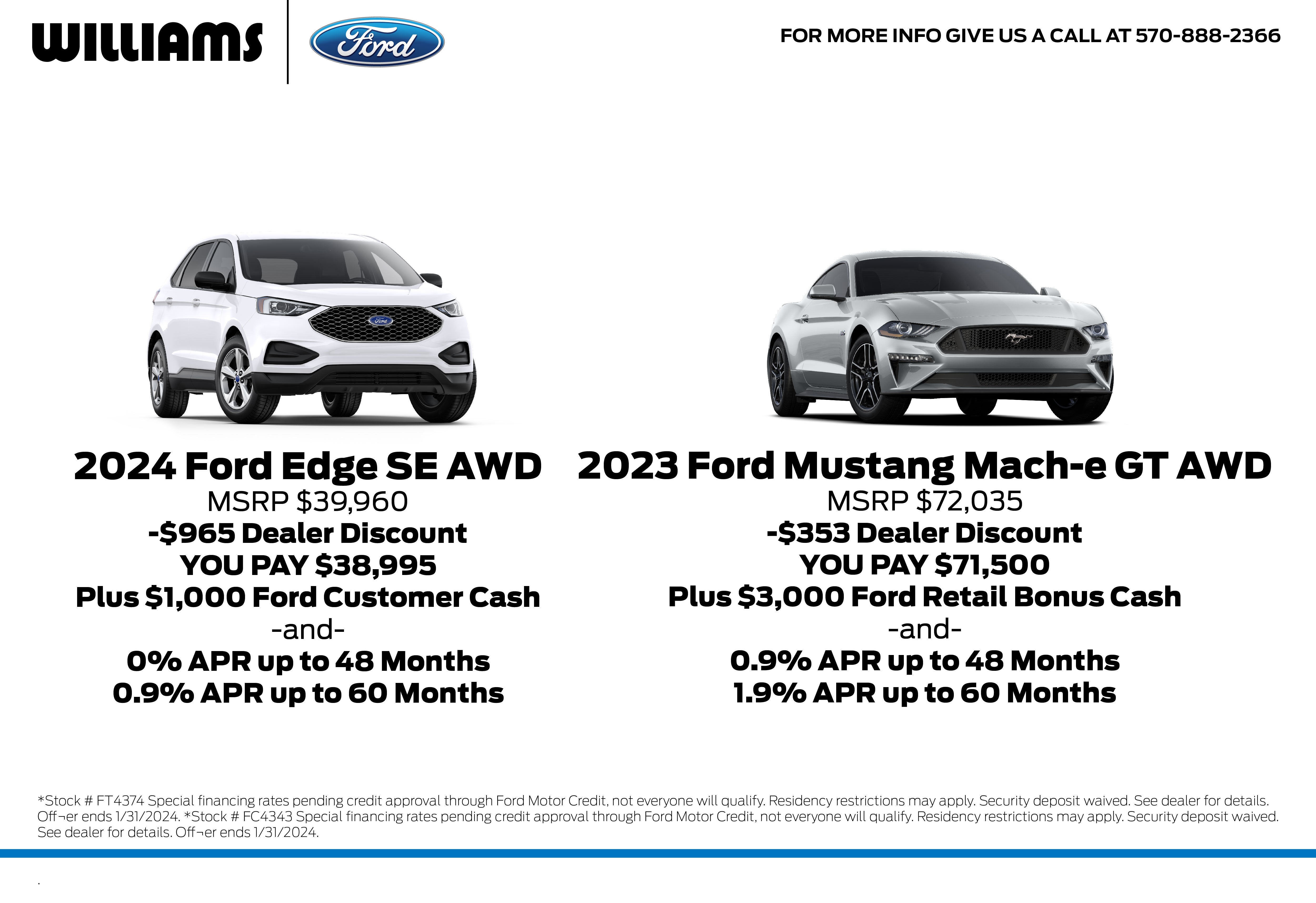 Monthly Specials